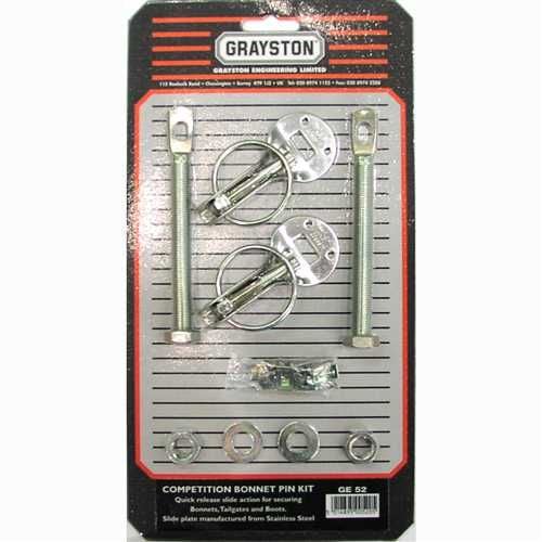 Competition Bonnet/Hood Pins Stainless Steel – Classic Car Accessories