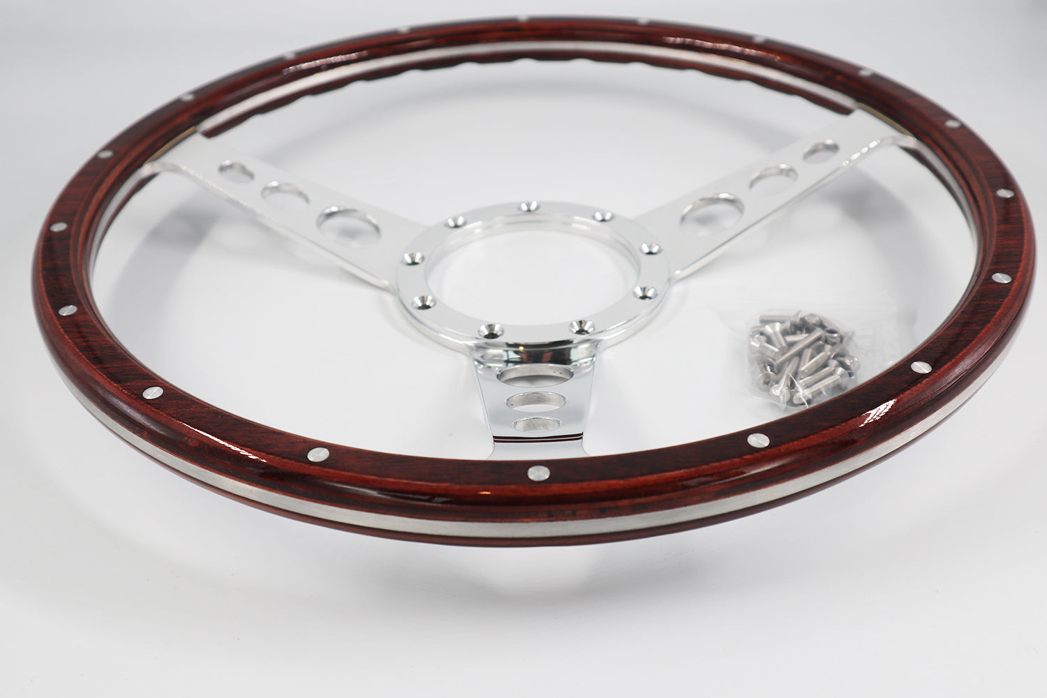 Astrali Classic Woodrim Steering Wheel - Semi Dished – Classic Car ...