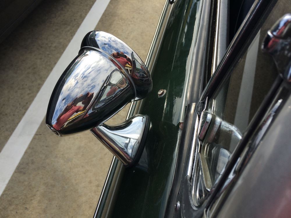 Stainless steel bullet mirror (Extended base) – Classic Car Accessories
