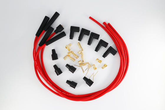 4 Cylinder Custom Length HT Leads, Straight Spark Plug Terminals#N##N ...