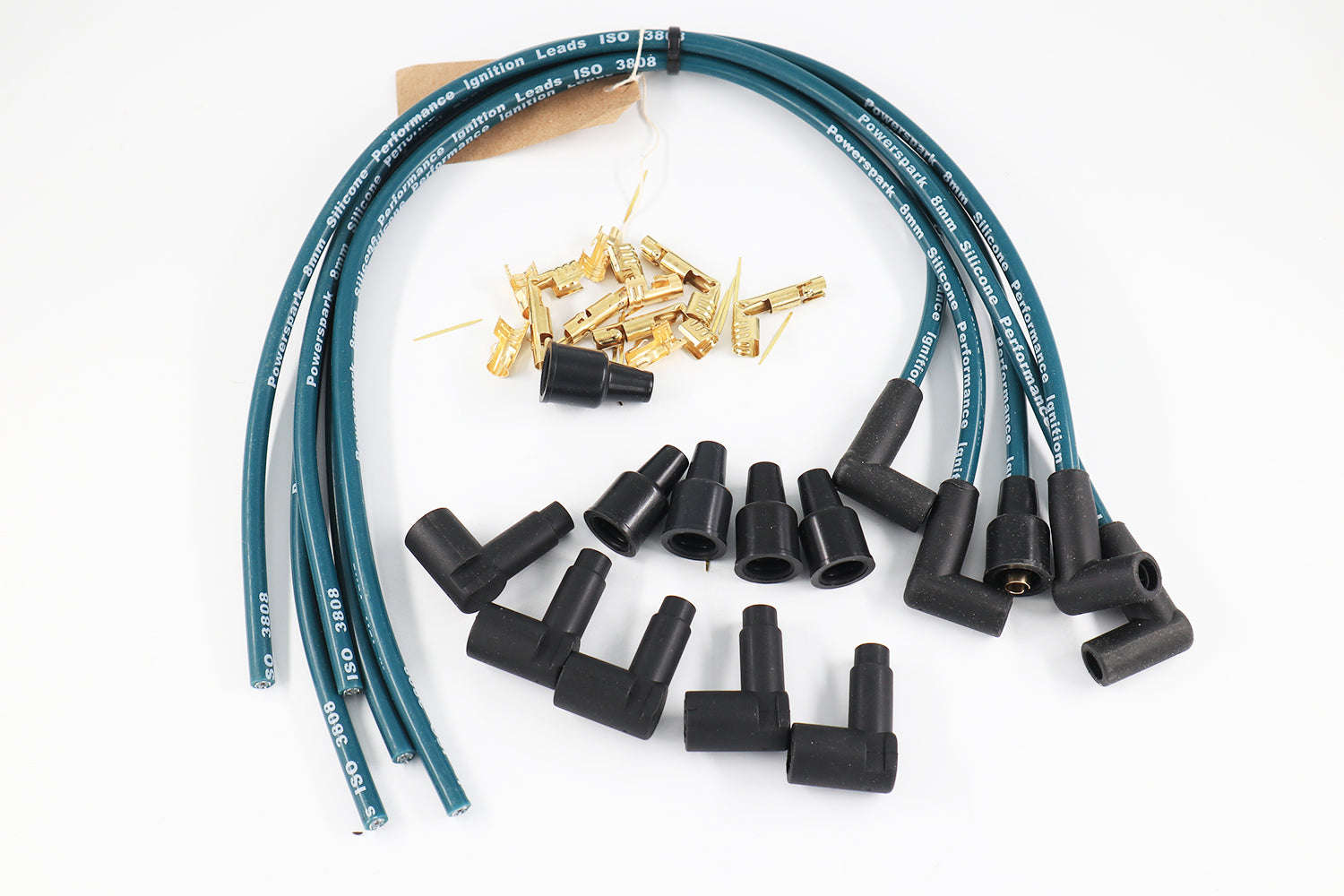 4 Cylinder Custom Length HT Leads, Angled Spark Plug Terminals ...