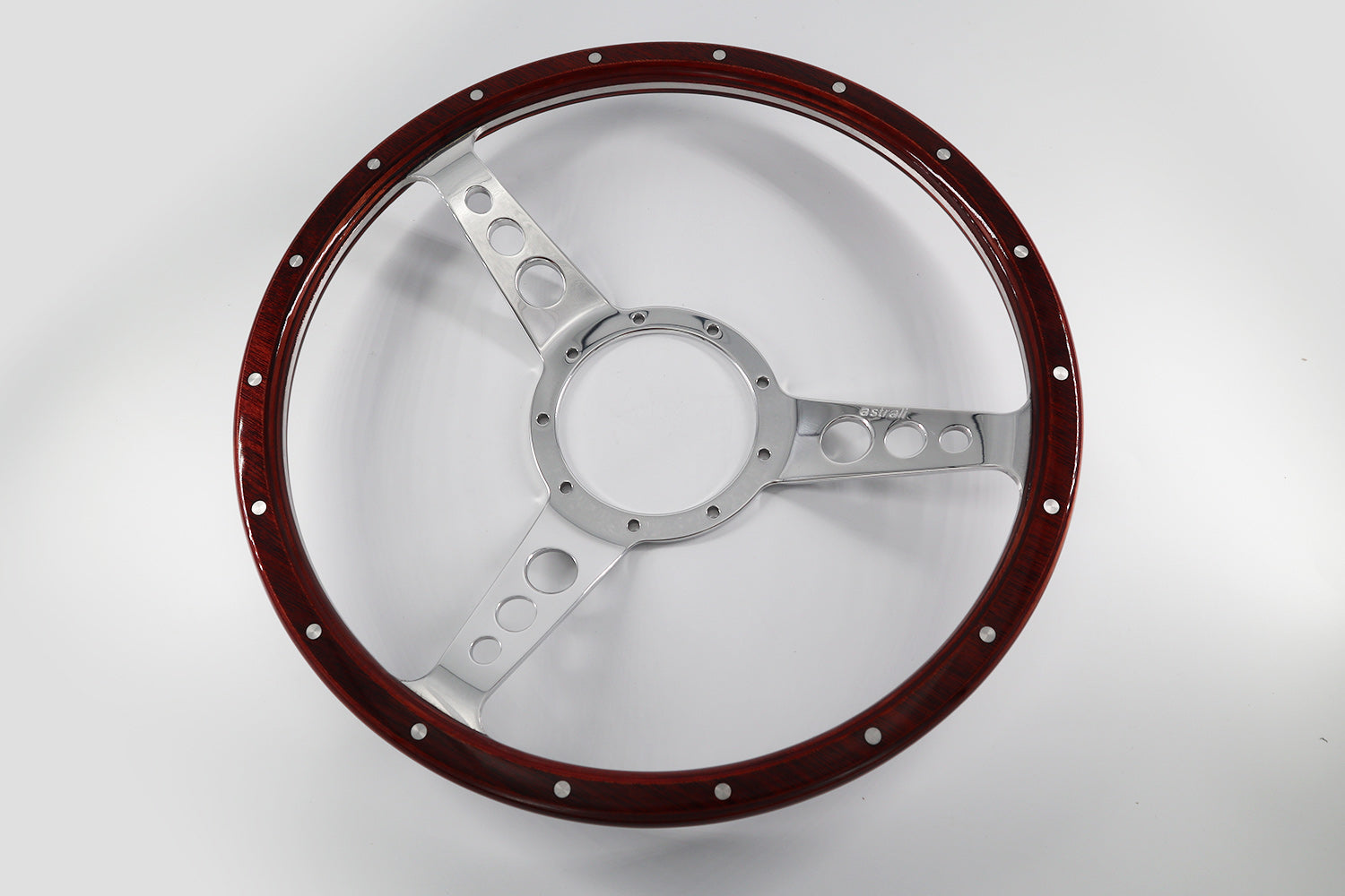 Astrali Classic Woodrim Steering Wheel - Semi Dished – Classic Car ...