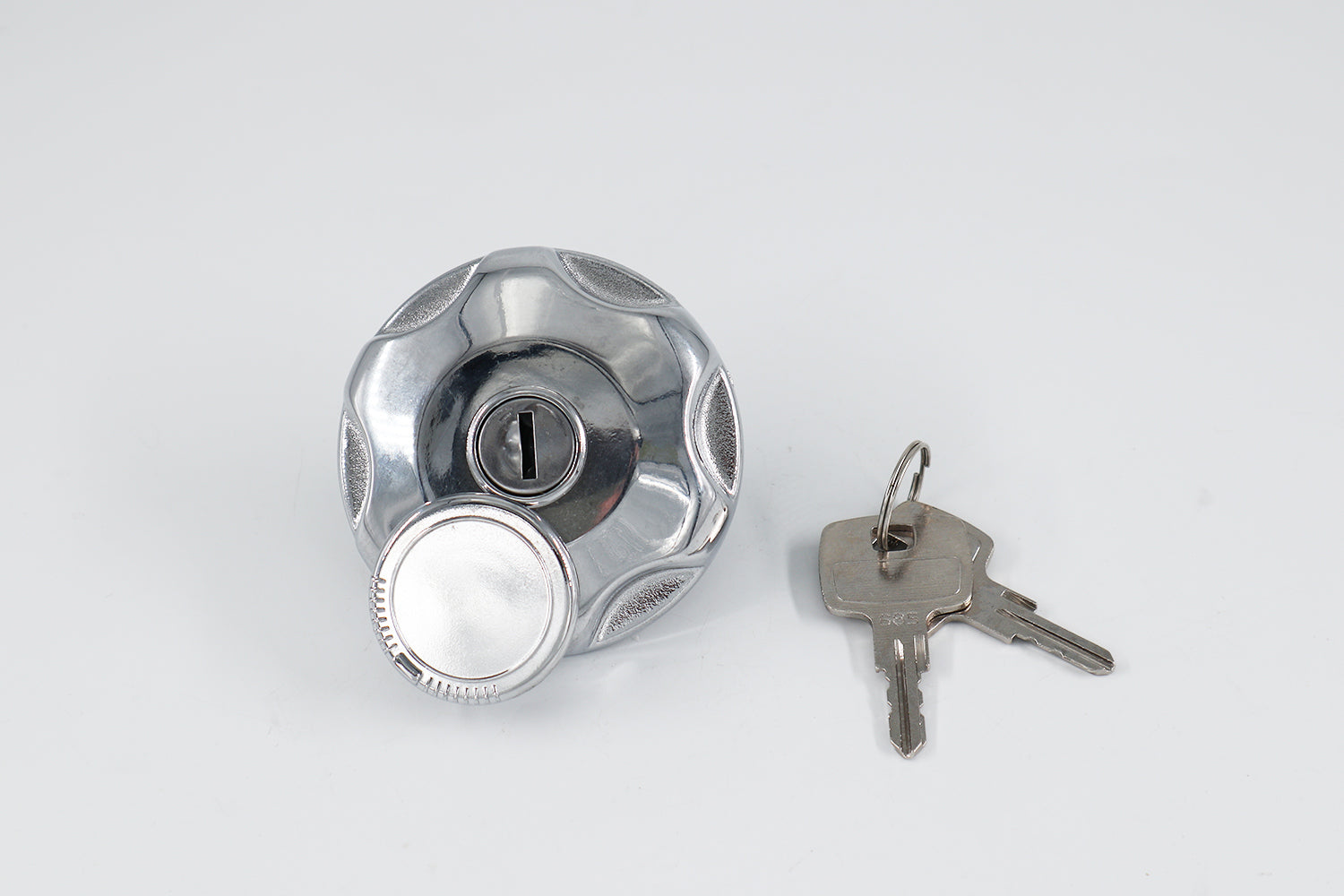 Tex Locking Fuel Cap - Chrome Ridged – Classic Car Accessories
