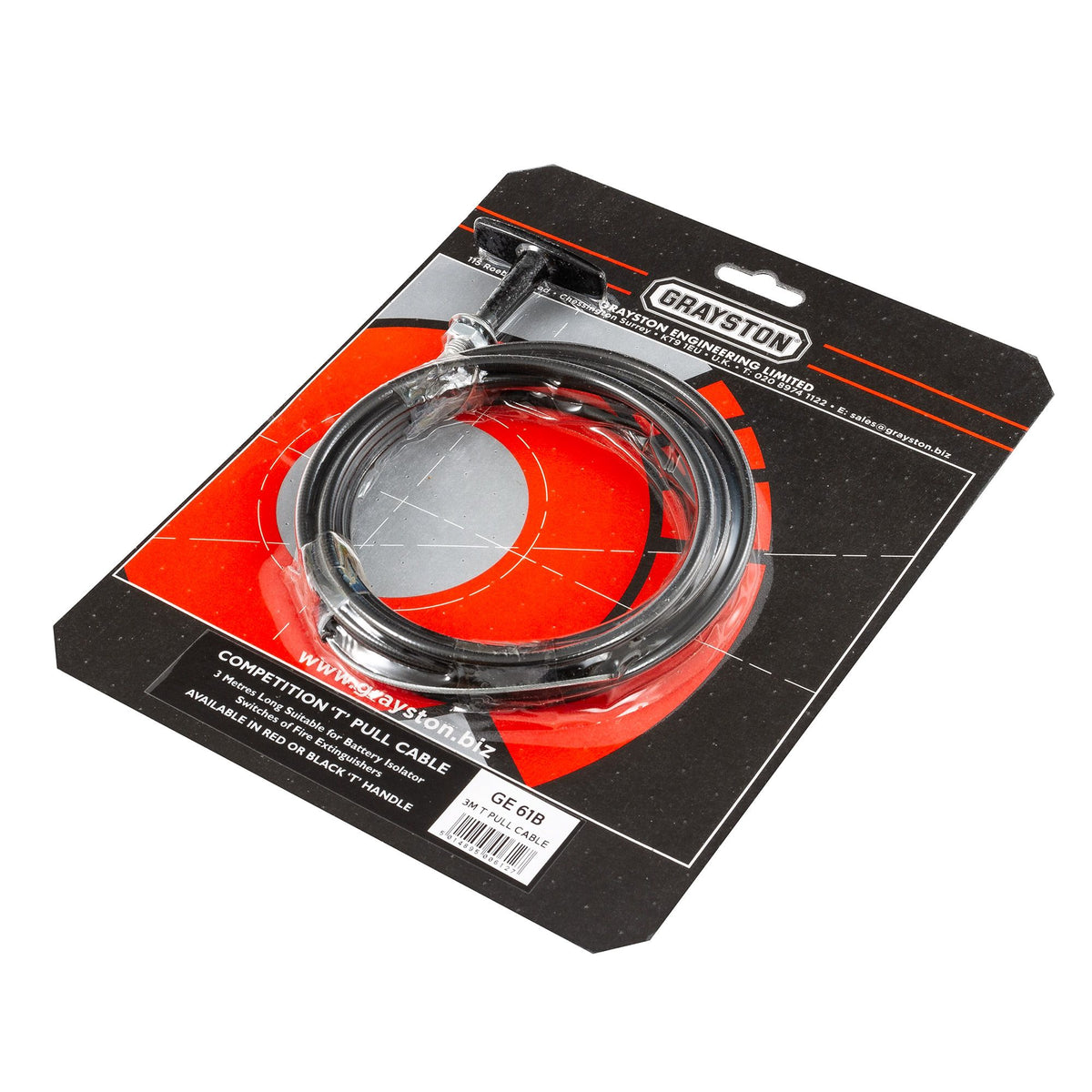 T-Handle Pull Cable - Black Handle - 3m – Classic Car Accessories