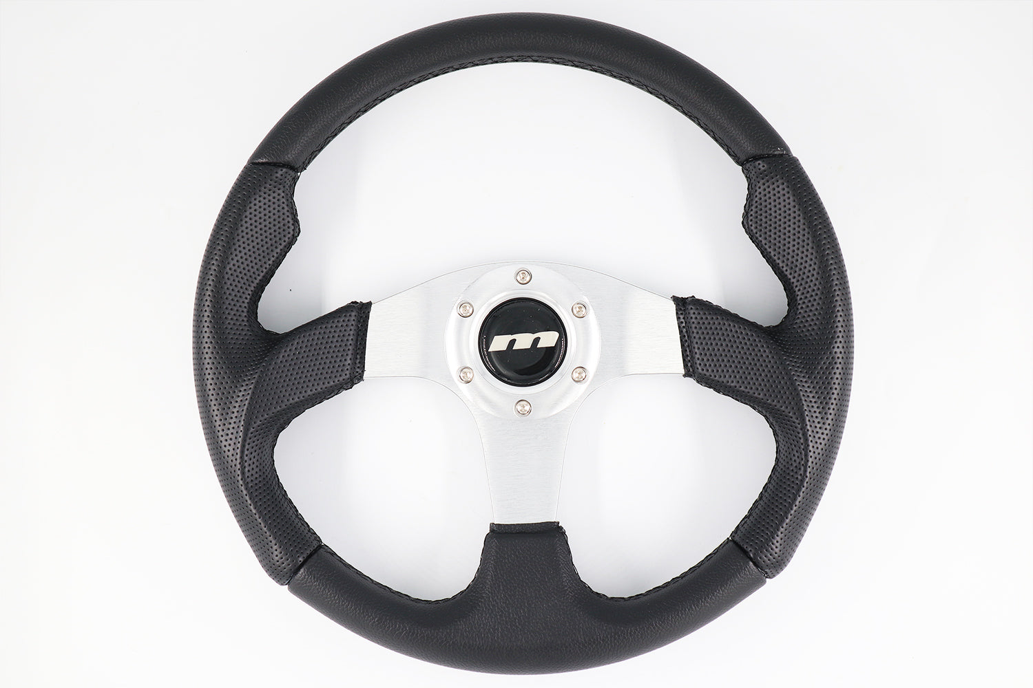 340mm Moulded Steering Wheel - Silver Centre - M Range – Classic Car ...