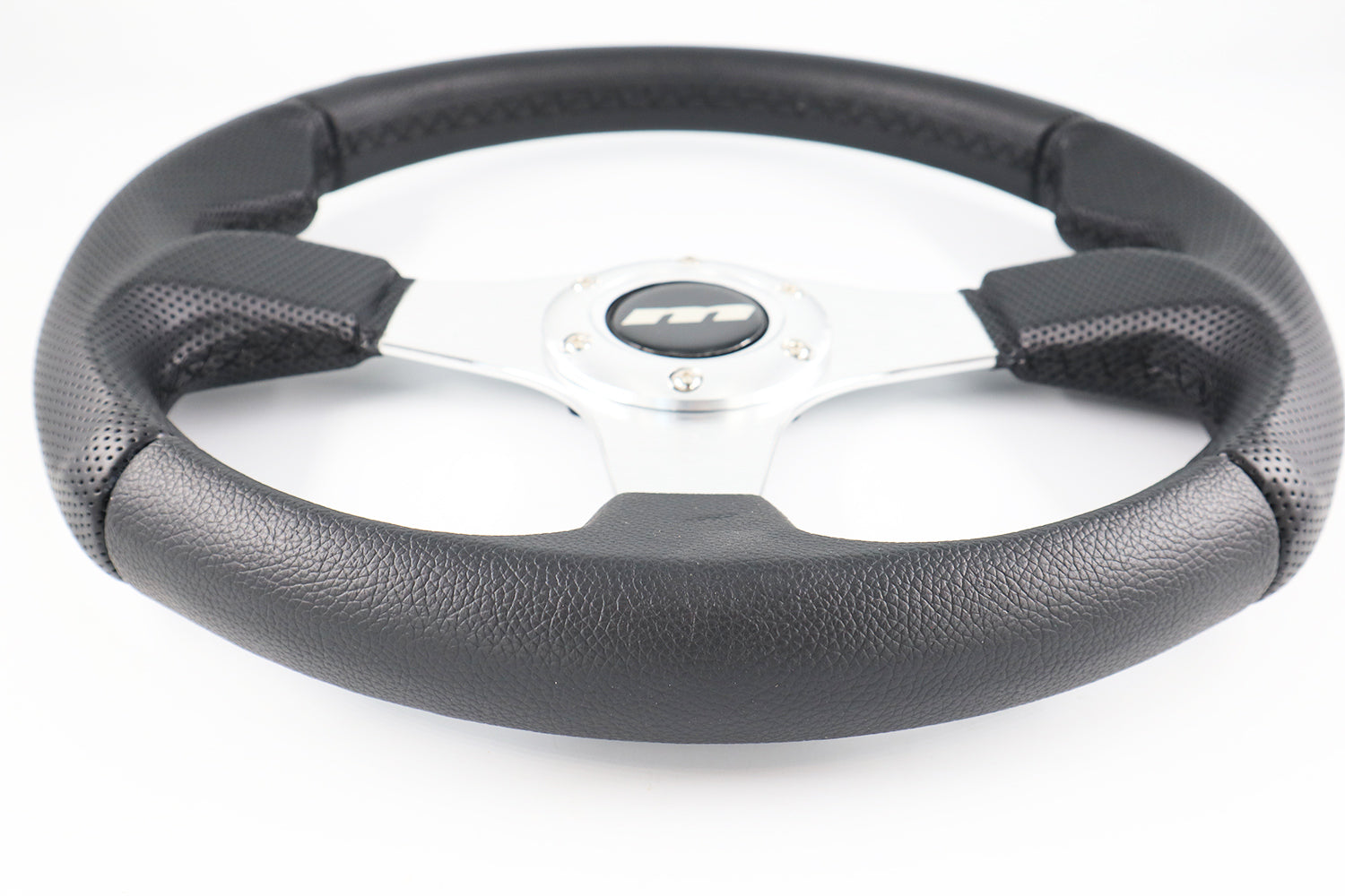 340mm Moulded Steering Wheel - Silver Centre - M Range – Classic Car ...