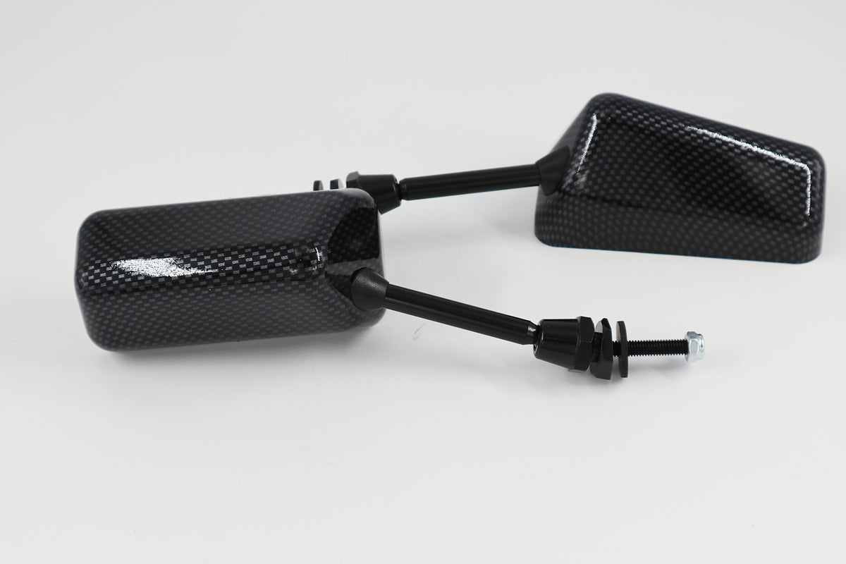 Lightweight F1 Style Carbon-Look Mirrors - Short Stalk – Classic Car ...
