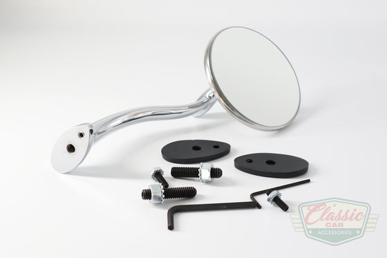 Pair of Swan Neck Wing Mirrors – Classic Car Accessories
