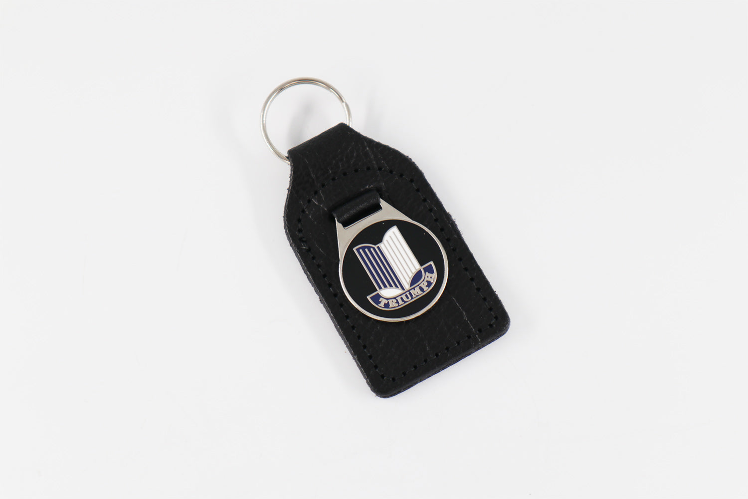'Triumph Shield' Enamel Badged Leather Key Ring – Classic Car Accessories