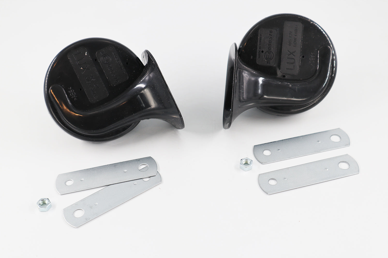 Twin Terminal Black Horns - Pair – Classic Car Accessories