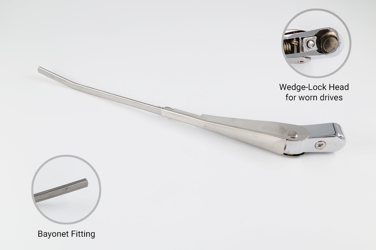 Tex Wiper Arm - Wedge-lock Bayonet 7.2mm - Adjustable Length – Classic ...